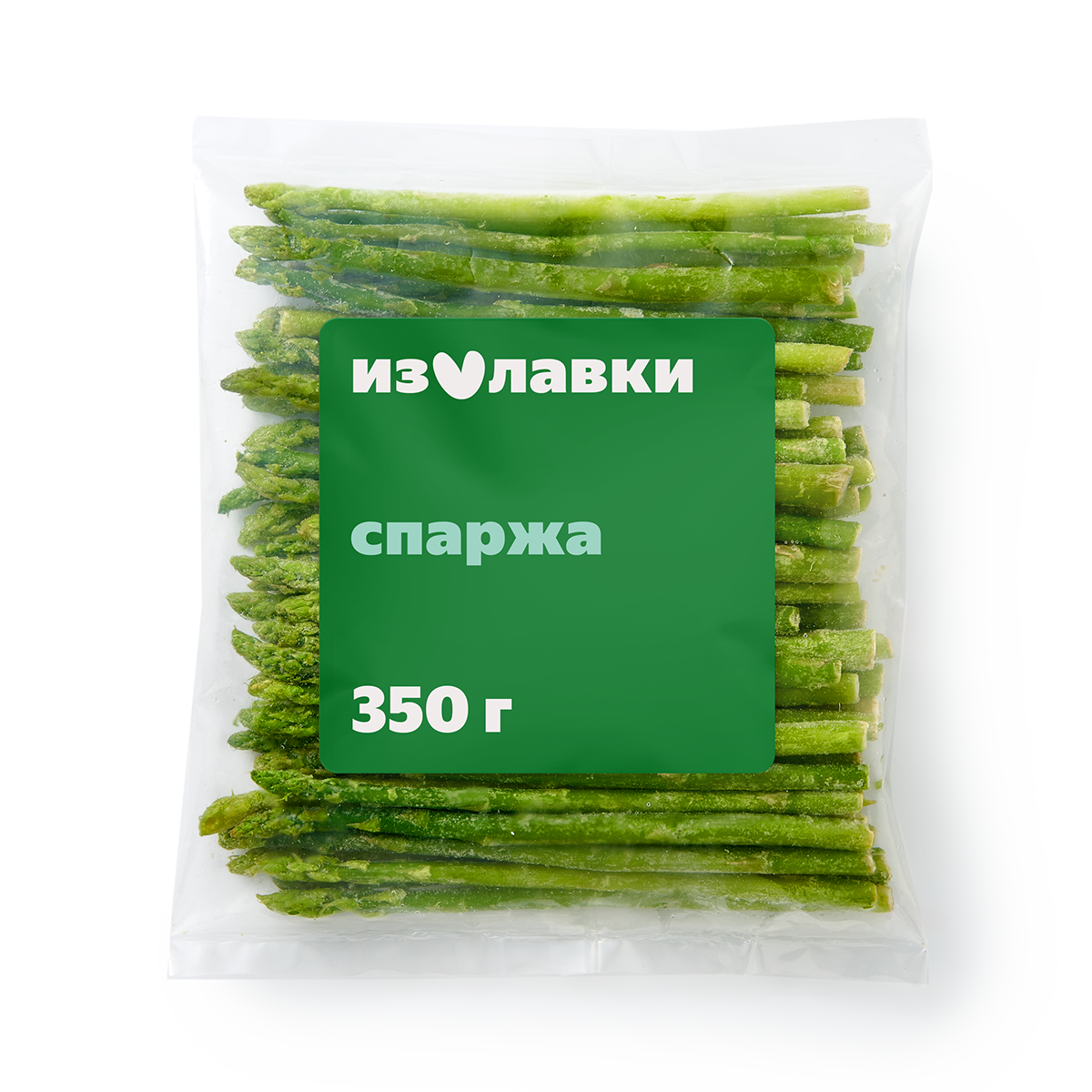 Спаржа "Из Лавки", замороженная, 350 граммов, 1 упаковка, в пластиковом контейнере