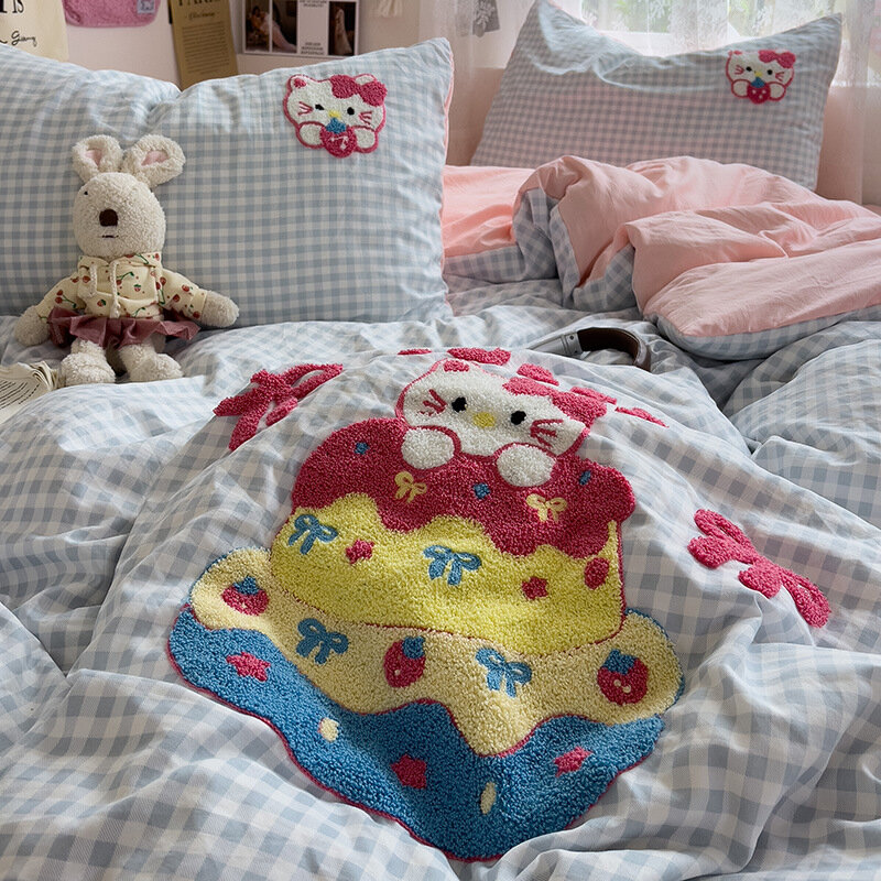 Комплект постельного белья LE FLEUR из хлопка класса А с принтом, 180×220 см и 200×230 см