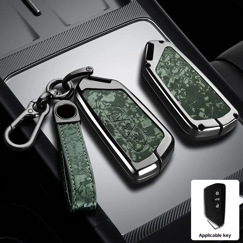Для Volkswagen VW GTD Magotan Golf 8 MK8 ID.3 ID.4 ID.6 Аксессуары для автомобиля ТПУ Чехол для ключей из цинкового сплава Сумка Автомобильный брелок Металлический корпус ключа