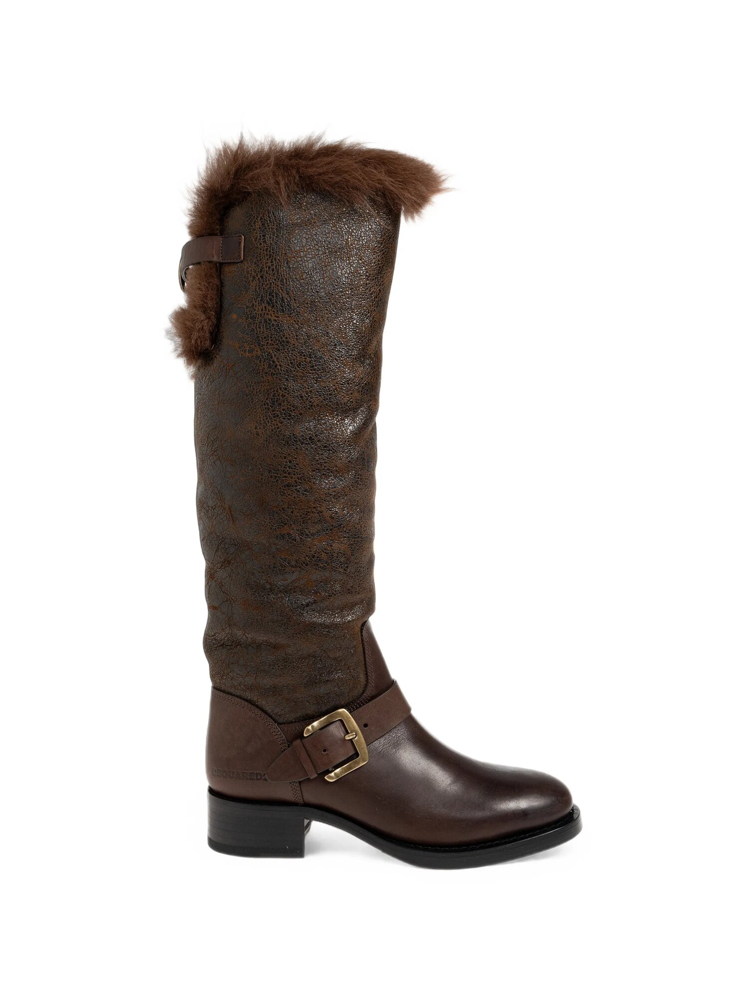 Ботинки Buckle-detail faux-fur boots