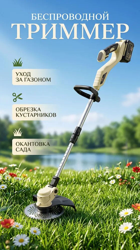 Газонокосилка аккумуляторная