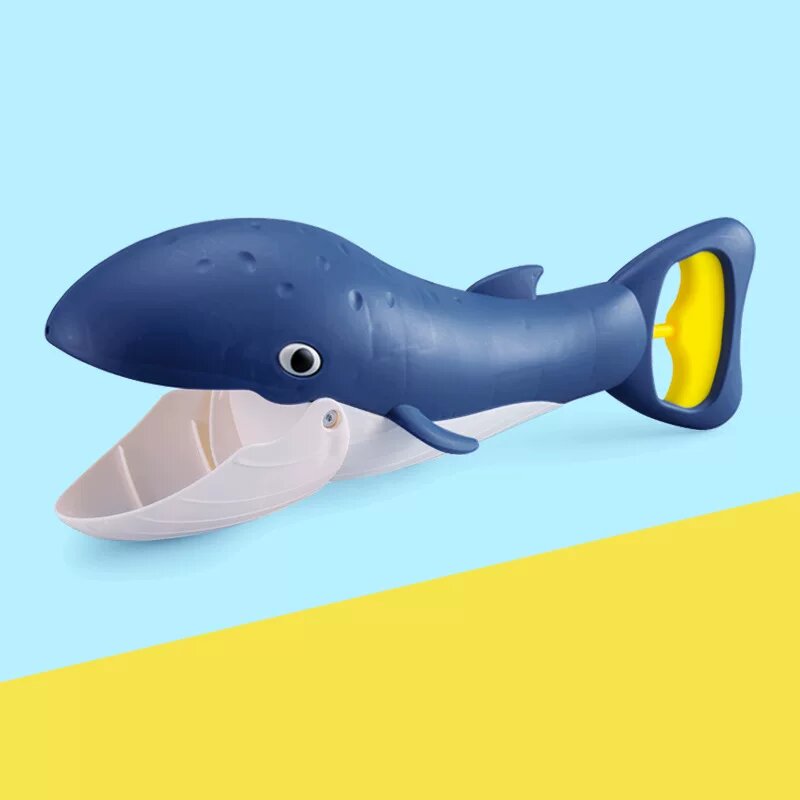 Темно-голубая большая клешня кита для детей, игра в песке на пляже, улучшенный материал