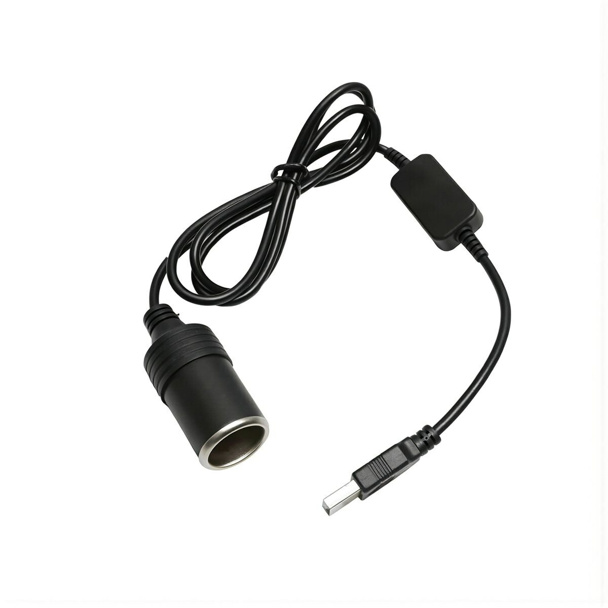 Автомобильный кабель переходник USB на гнездо прикуривателя 5В на 12В, длина 3 метра, для подключения бытовых приборов в салоне