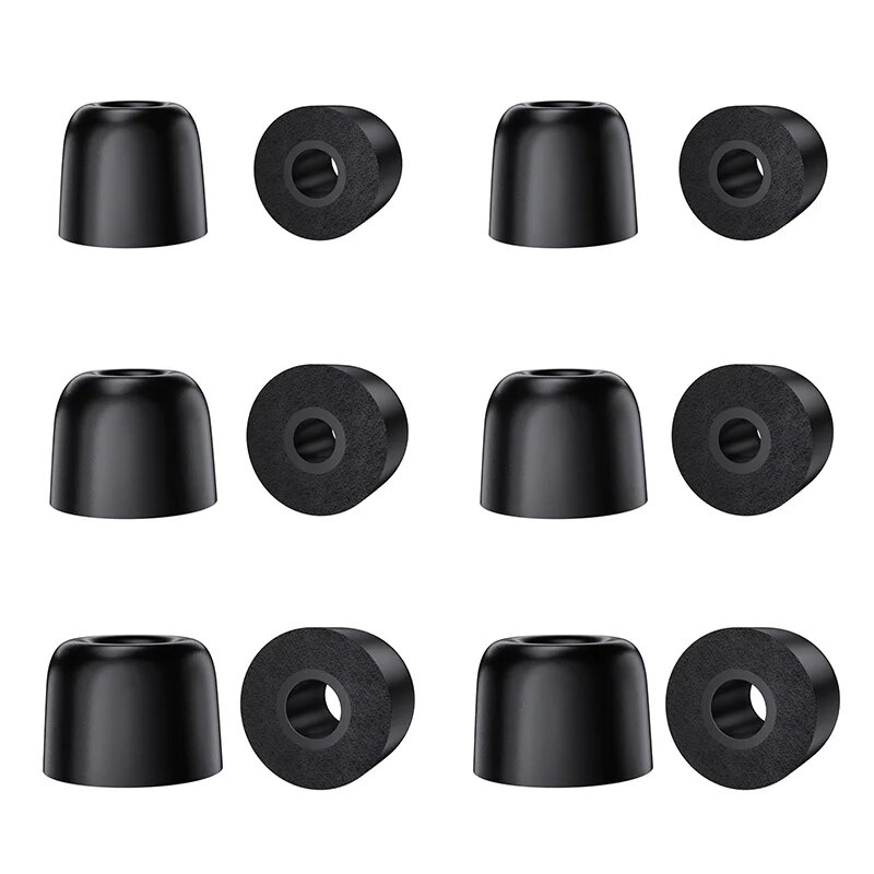 KBEAR KF01 Ампушюры из пены с эффектом памяти Black 6Pcs domestic