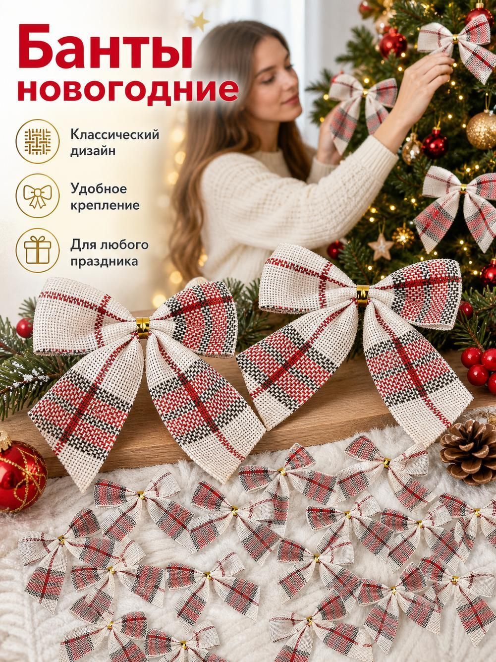 Украшение для рождественской елки в виде венка