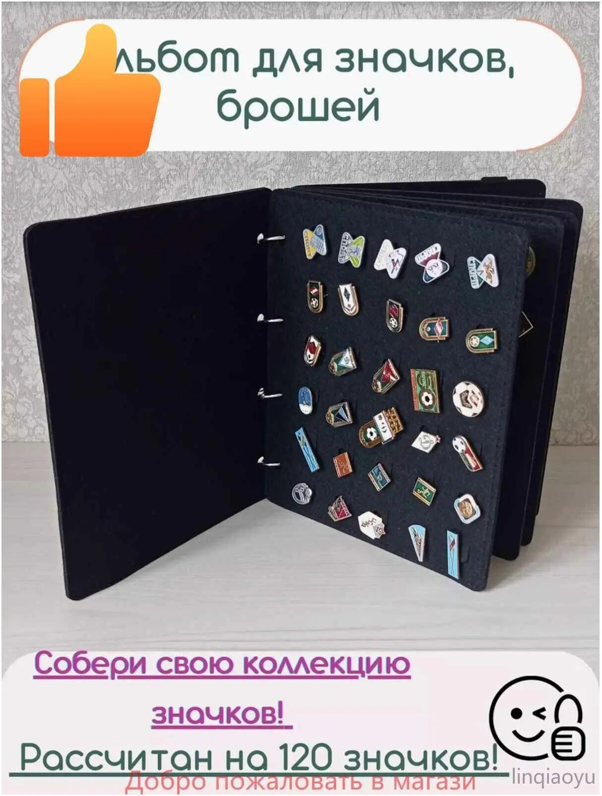 Альбом для коллекционирования значков, ордена, медали, значки