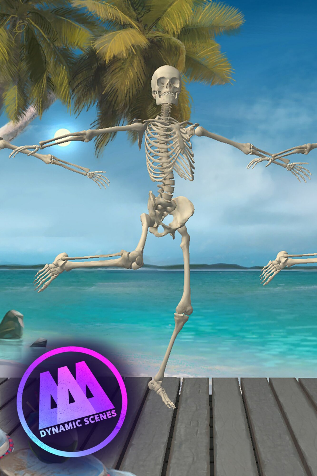 Дополнение AAA Dynamic Scenes - Tropical Skeleton Dance Dynamic Scene — Xbox Series X|S, Xbox One — Цифровая версия