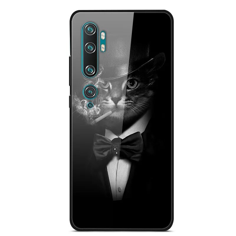 Роскошный чехол для Xiaomi mi Note 10 Pro, силиконовый чехол из закаленного 11, for mi Note 10 Pro
