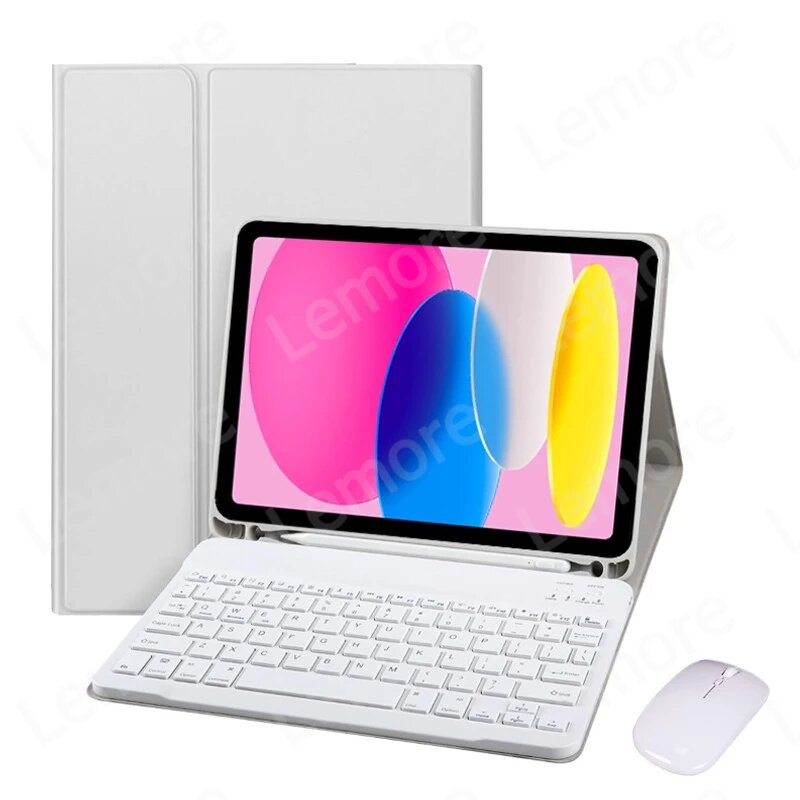 Чехол-клавиатура для iPad 8th Gen 10.2, серый с мышью