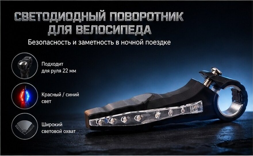 Светодиодные Гирлянды Для Велосипеда 1 Pair Подходит Для Руля 22Mm В Диаметре 12 5X2 5Cm