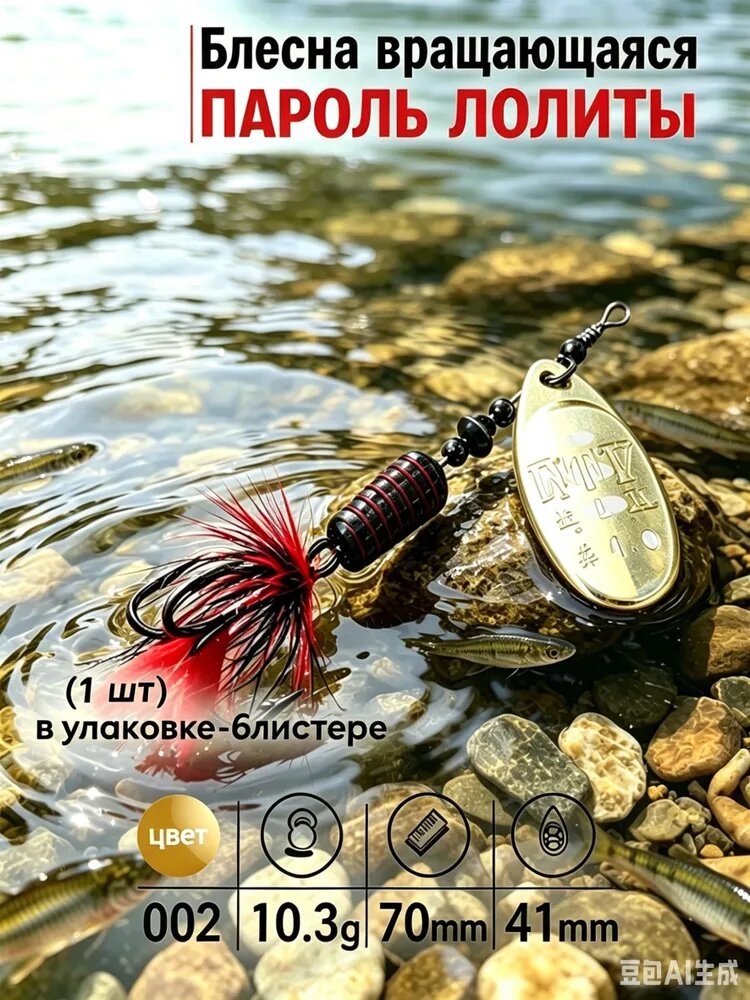 Блесна вертушка /расцветка 011/70мм/20гр/