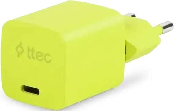 Сетевое зарядное устройство TTEC 2SCG20LNS, USB-C, 8-pin Lightning, 20Вт, желтый