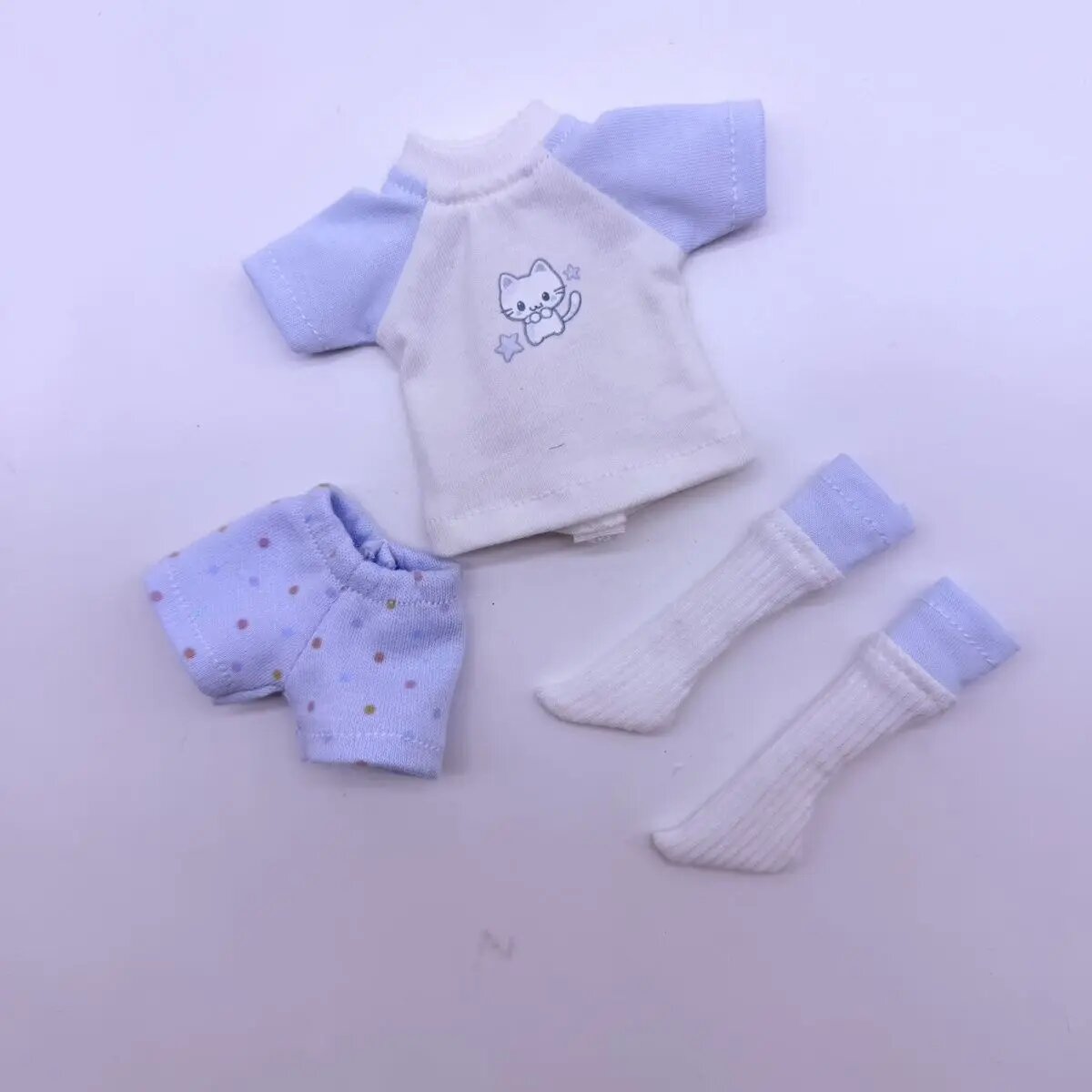 Костюм для куклы Azone 1/6 (розовый, синий) blue suit and socks