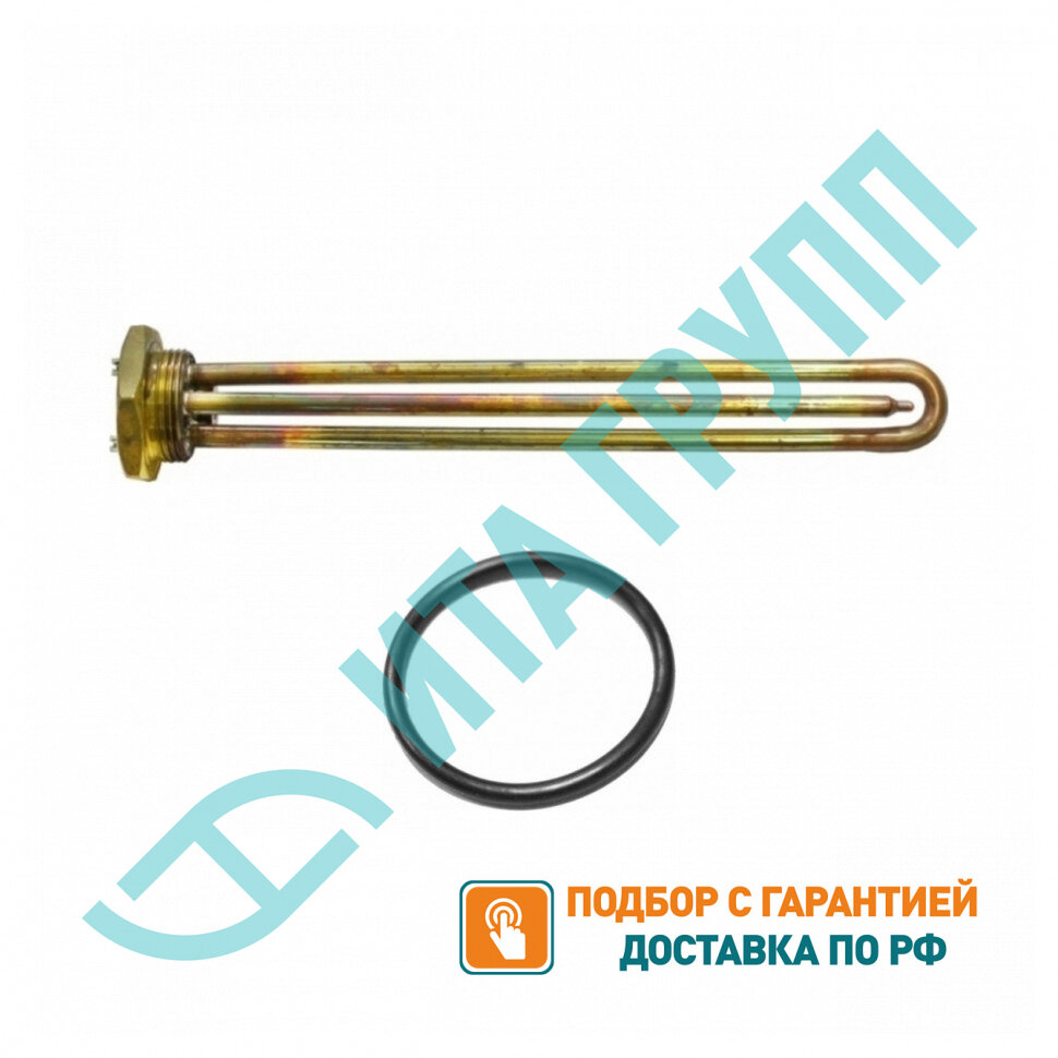 Комплект ТЭН 2кВт (2000Вт) RDT, резьбовой 42мм для Ariston, De Luxe, Real, Thermex, под анод М6 + прокладка, R182244K2