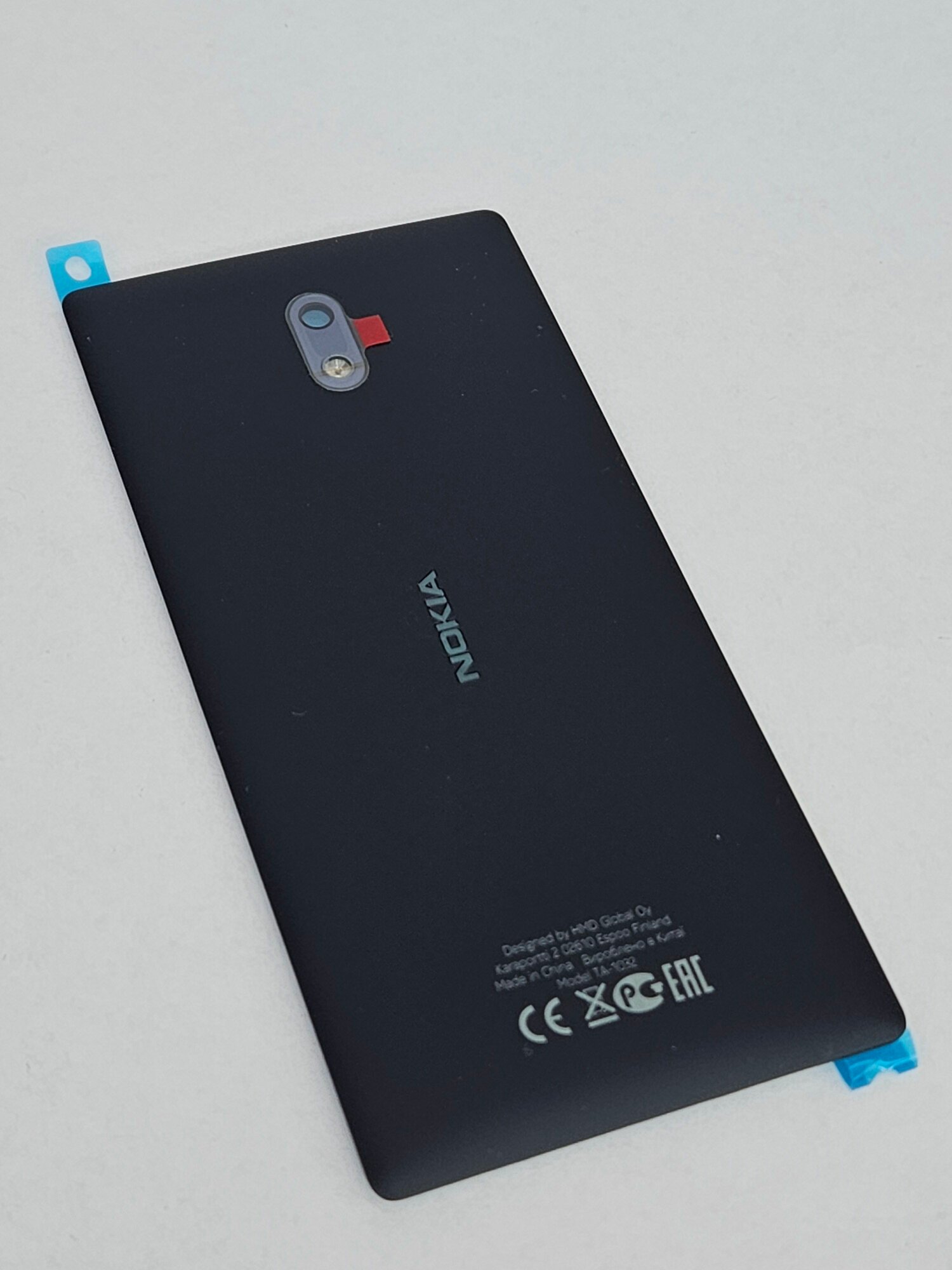 Крышка аккумулятора с липкой основой для Nokia 3 (цвет - dark blue) orig, p/n: 20NE1L20008