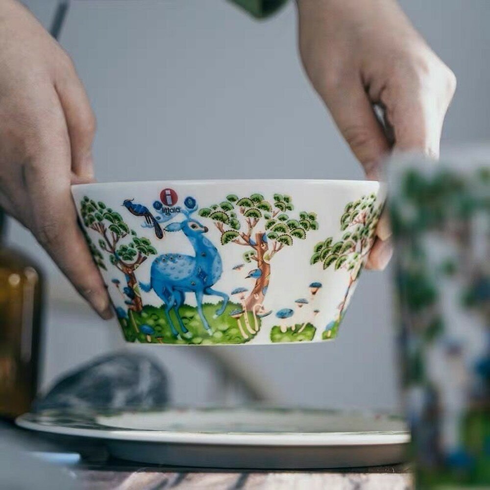 Керамическая миска сервировочная, 0,6 л, для кухни и подачи, практичная, прочная