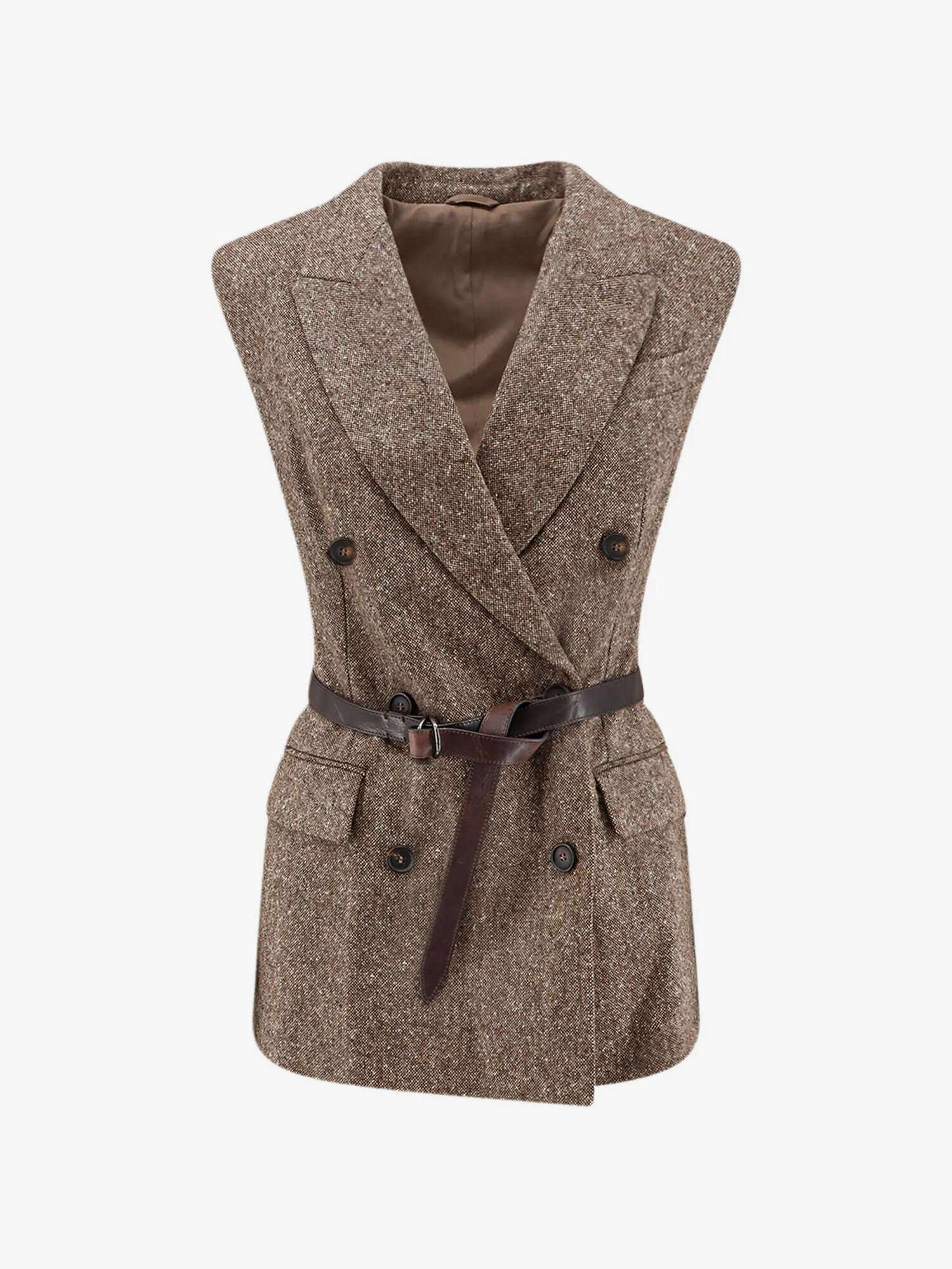 Пальто Belted double-breasted waistcoat