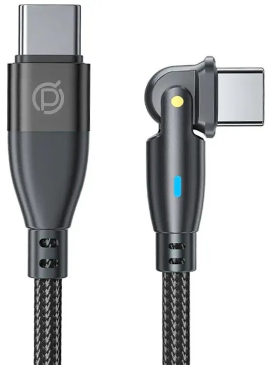 Кабель PERO DC-13, USB Type-C (m) - USB Type-C (m), 2м, черный