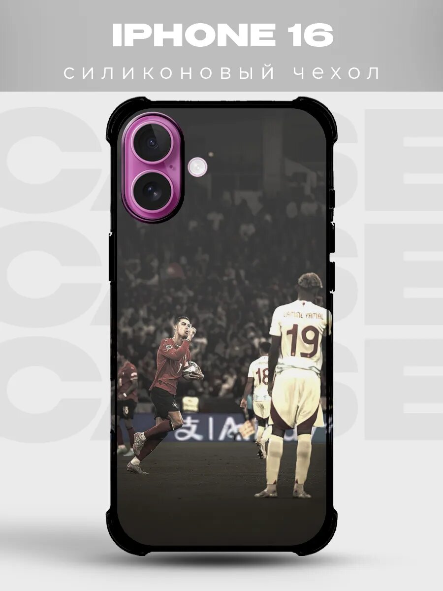 Чехол на iPhone 16 Реал Мадрид футбол