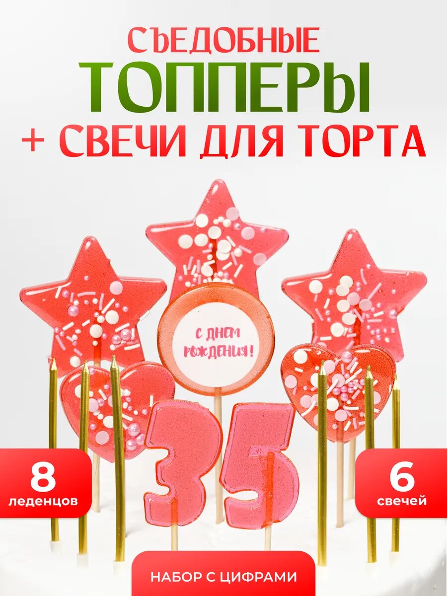 Топпер на торт 35 лет