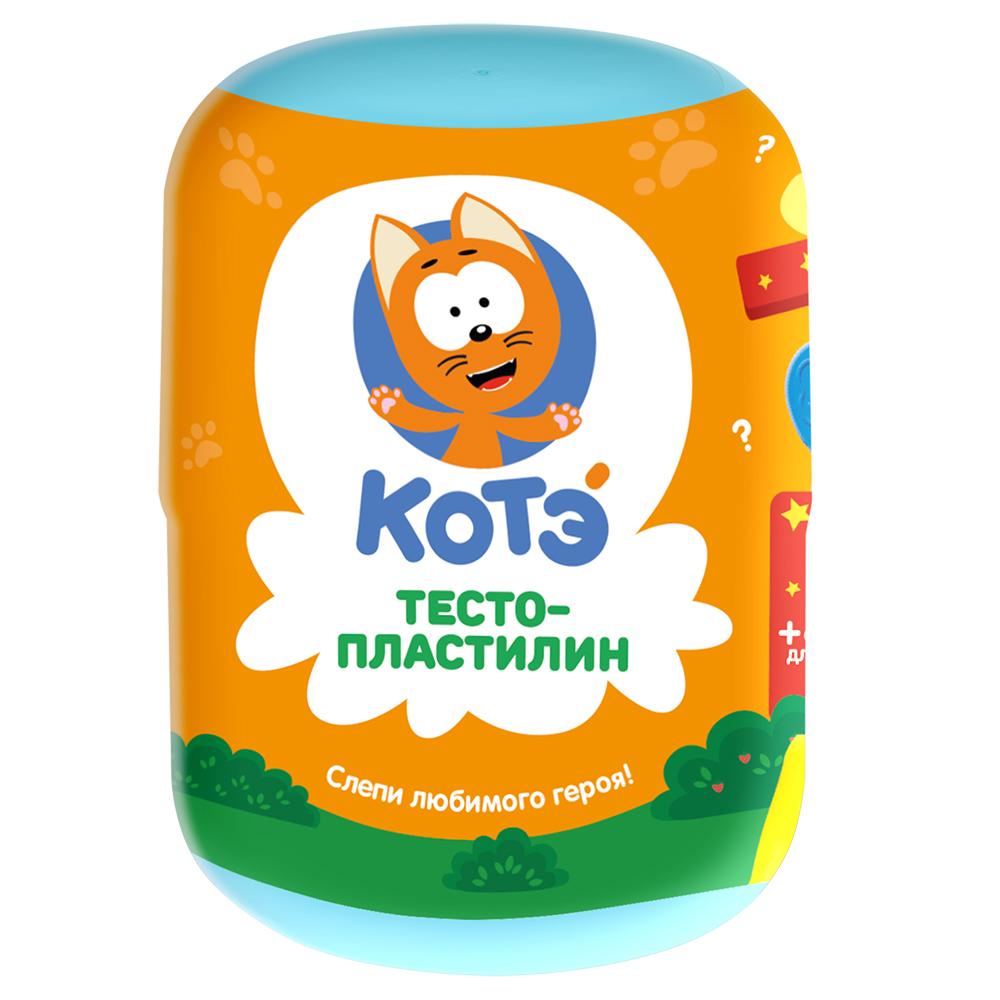 Тесто-пластилин Genio Kids-art "Котенок Котэ", набор 3 цвета, мягкий, для детской лепки