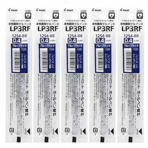 Запасные стержни для ручек Pilot Juice LP3RF-12S4, 4 цвета, 5 шт. 5Pcs BlueBlack 0.4mm