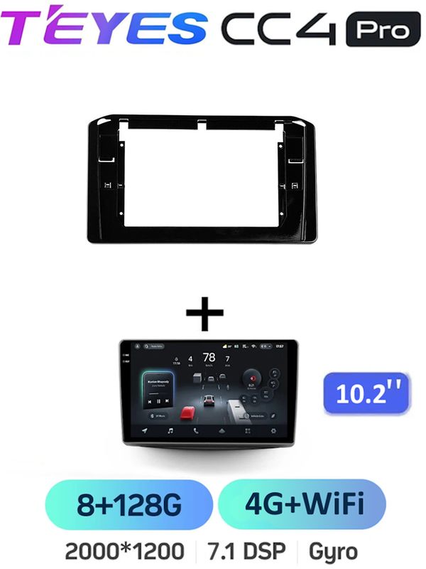 Магнитола Teyes CC4 Pro 8/128 Gb 10.2" Mitsubishi Xpander 2021-2022 Правый руль