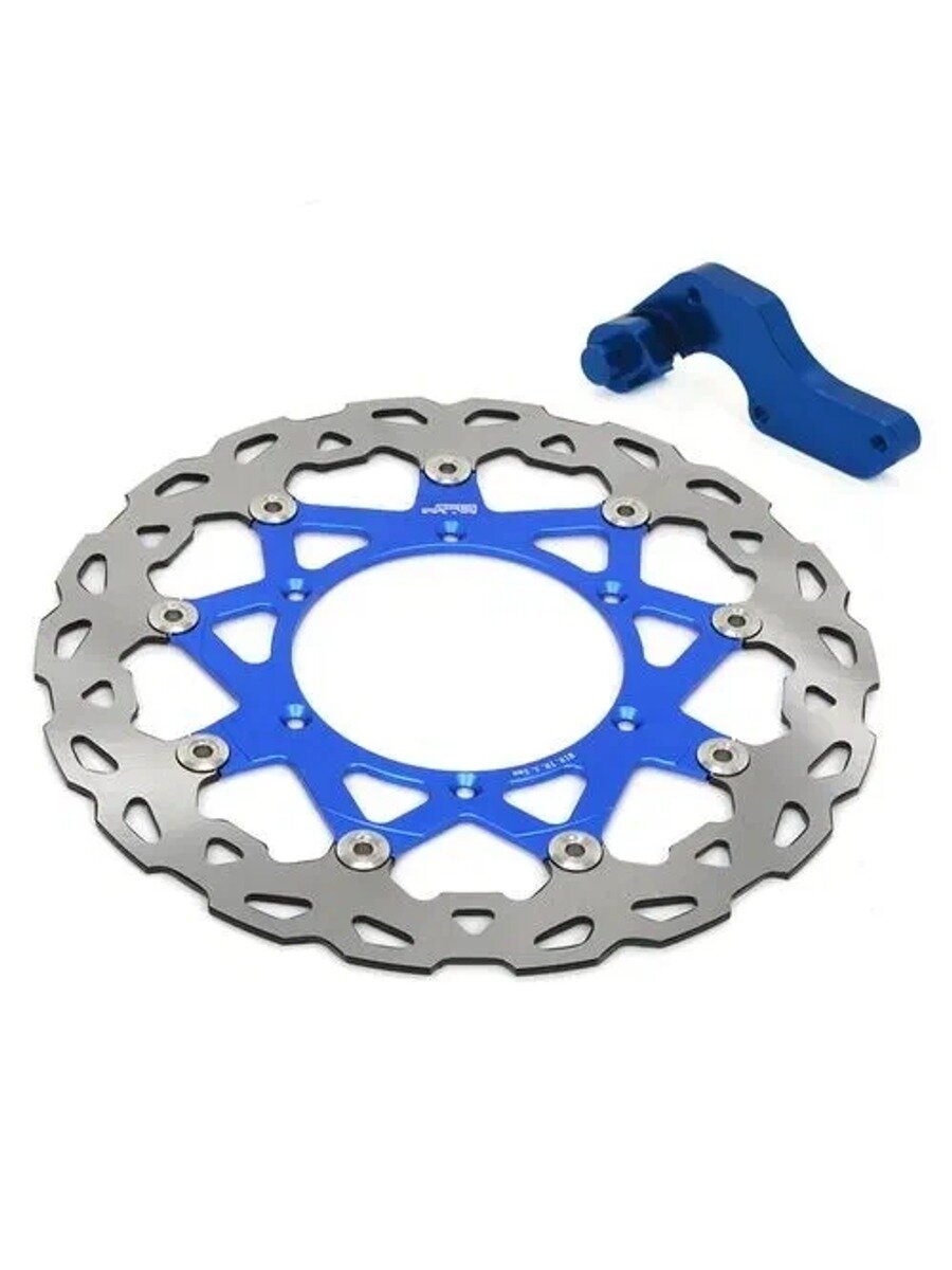 Передний плавающий тормозной диск 320 мм с адаптером для Yamaha YZ/WR 2001-2015, нержавеющая сталь