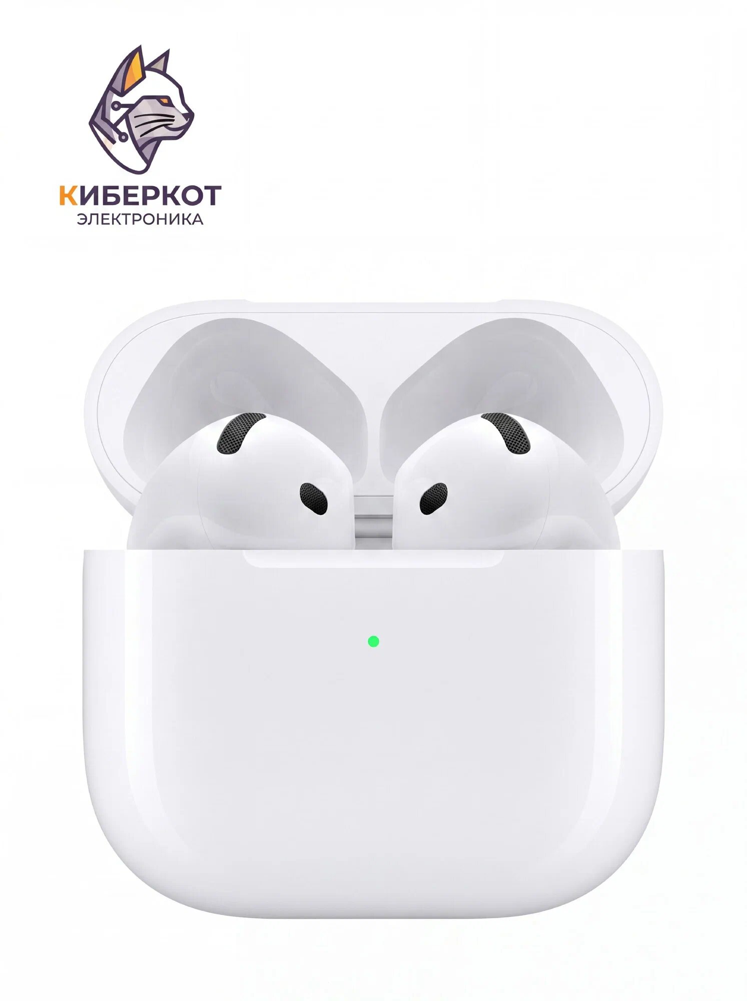 Наушники беспроводные Apple AirPods 4 A3050 A3053 A3058 Bluetooth гарнитура вкладыши белый MXP63LL/A