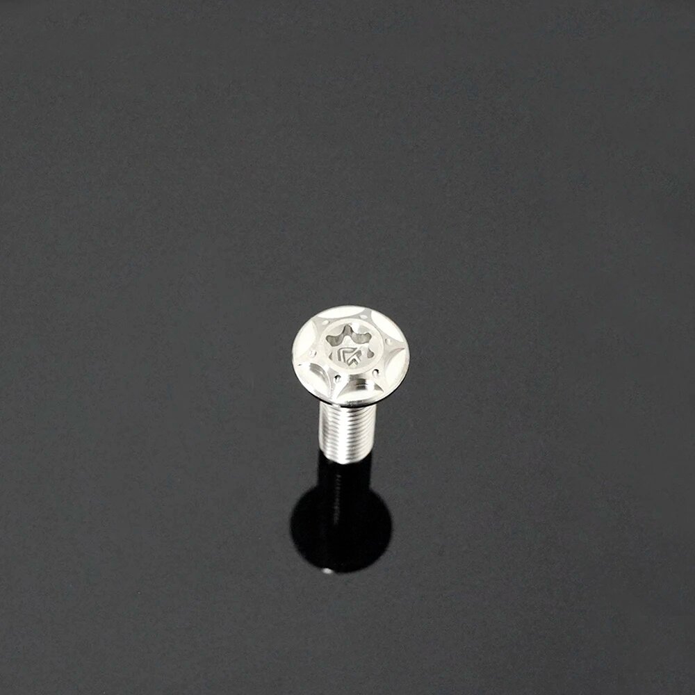 FLAWLESSTI M8x20-25 MM Gr5 Титановый болт тормозного диска, болт заднего Silver 1 PC, M8x20 mm