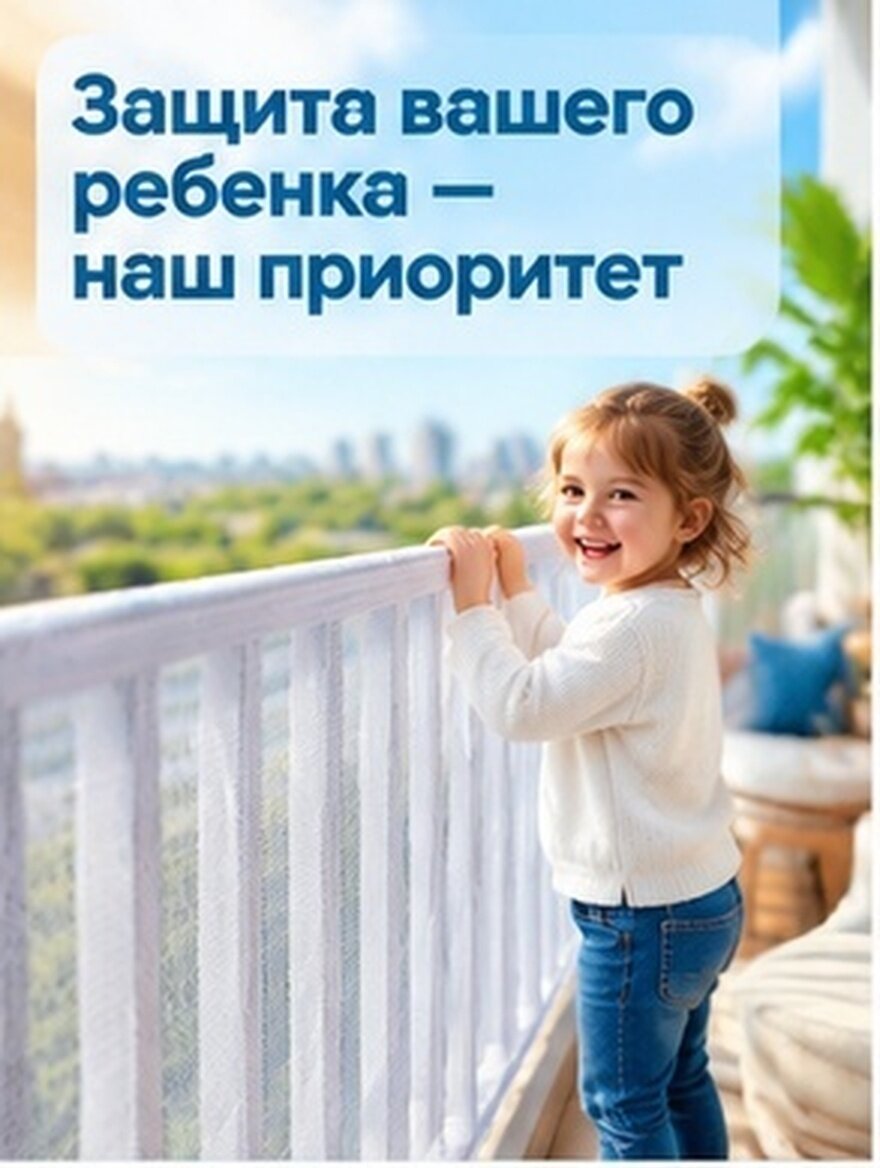 Сетка Для Детской Безопасности На Перила Балкона И Вокруг Лестницы 200X77Cm