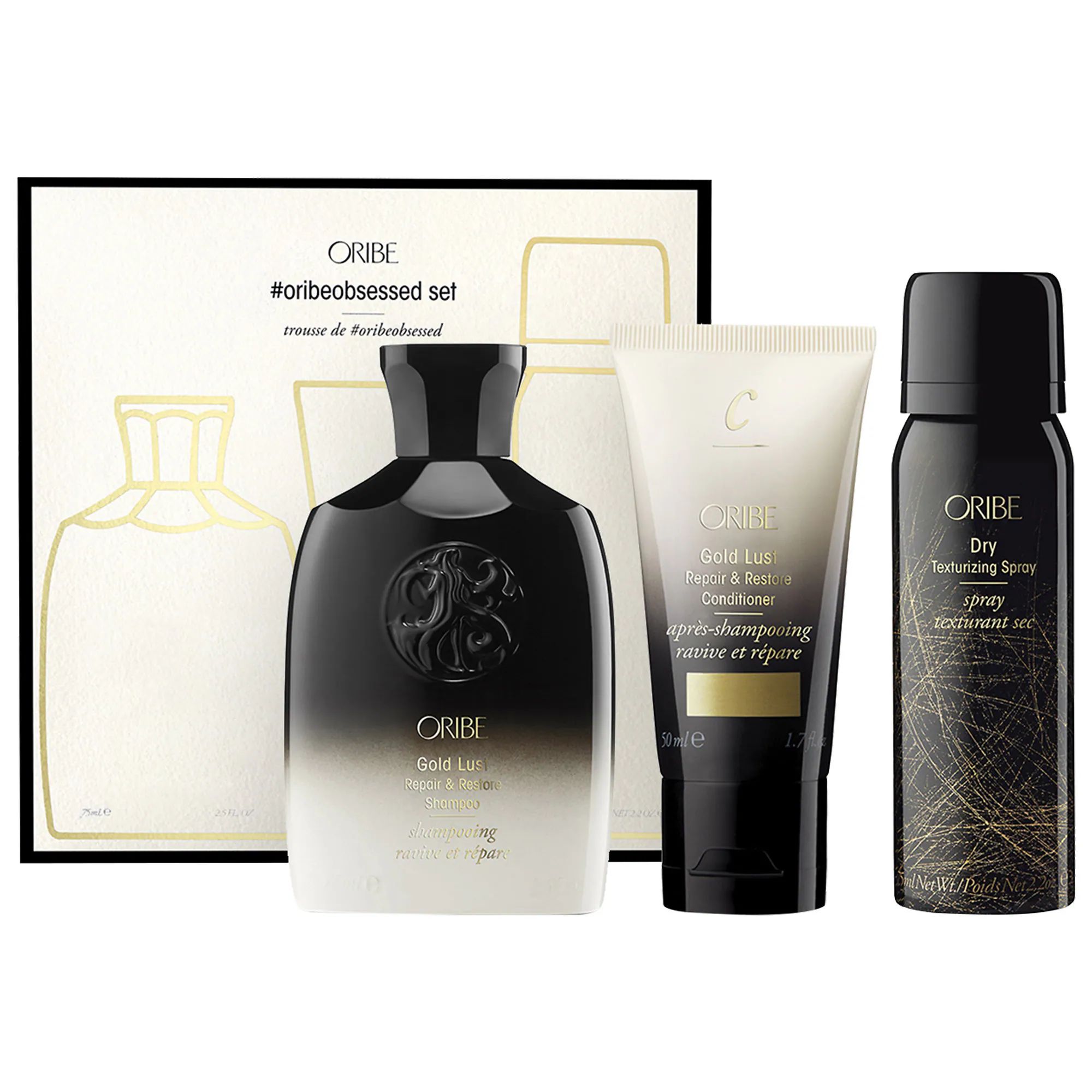 ORIBE бессульфатный набор для ухода за волосами #ORIBEOBSESSED, 3 предмета