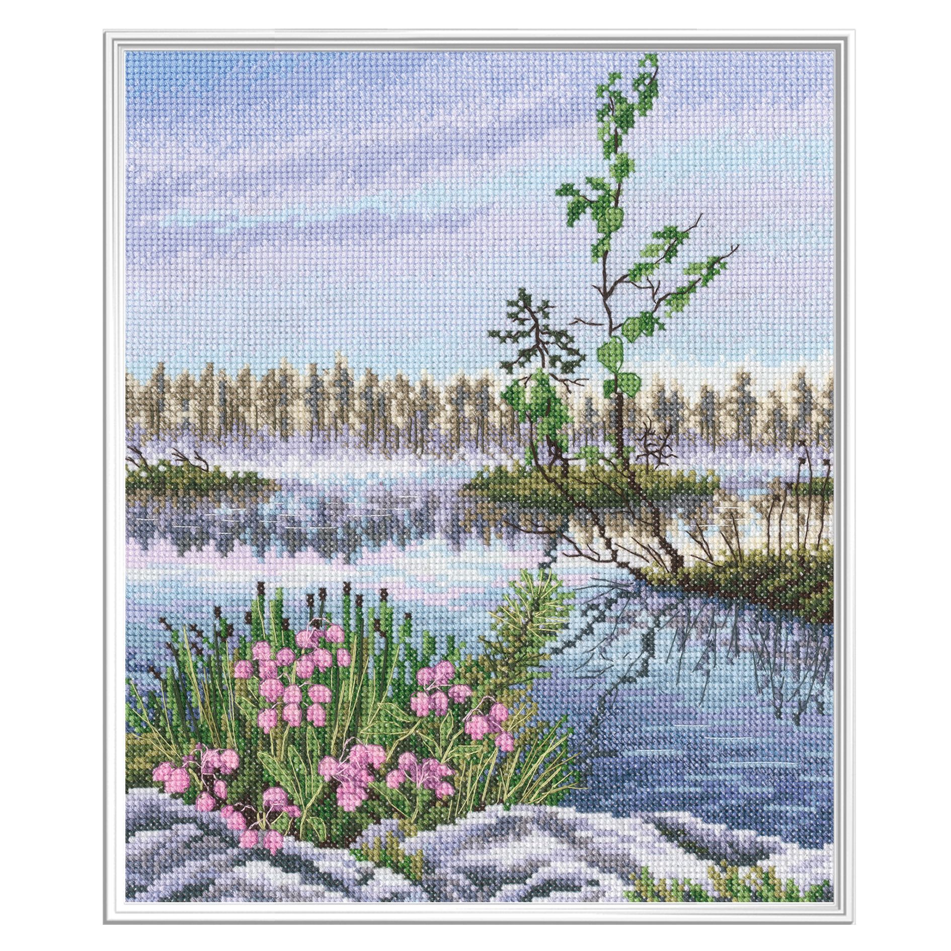 Набор для вышивания РТО "Розовый шёпот Севера" (21 x 25 см.) / РТО M1063