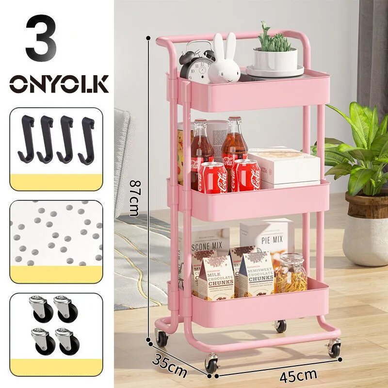 ONYOLK Полка На рейлинг, 3 шт.