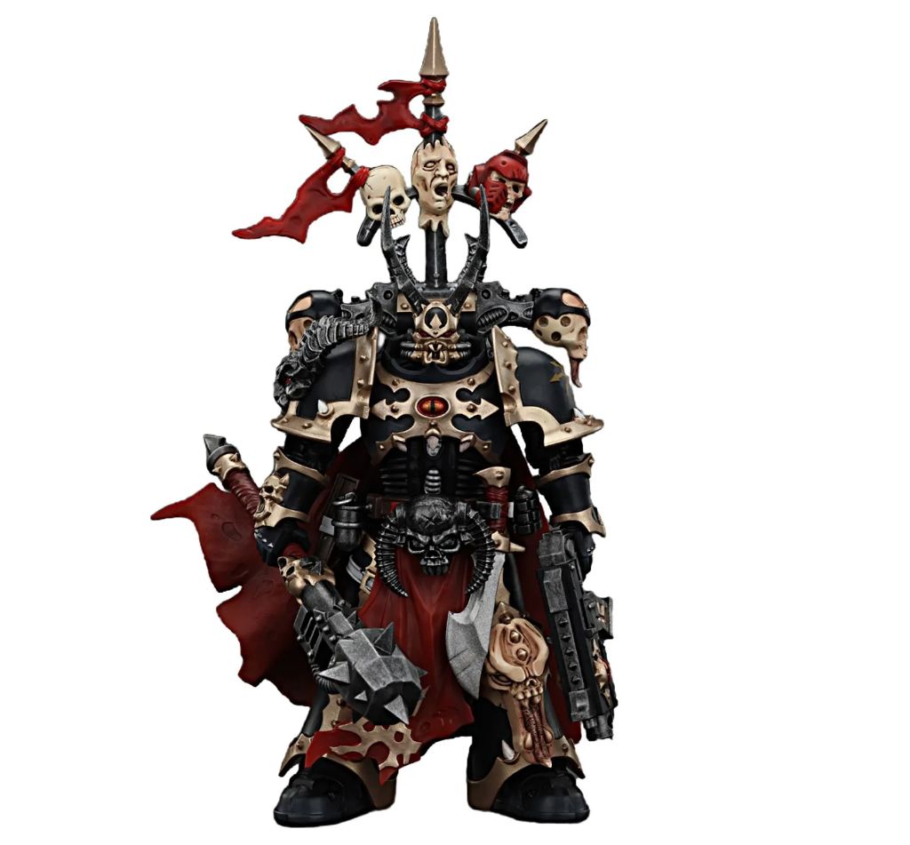 Подвижная фигурка 40000 1/18 Chaos Space Marines Black Legion Chosen Champion with bolter and power maul Подарок модели