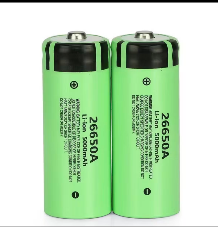 Аккумулятор 26650 Li-Ion Panasonic, аккумулятор универсальный, 5000 mAh, выпуклый плюс, 2 шт