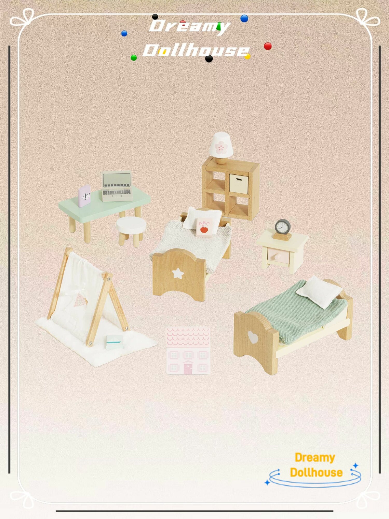 Мебель для куклы Le Toy Van из натурального дерева, разноцветная, 1 упаковка