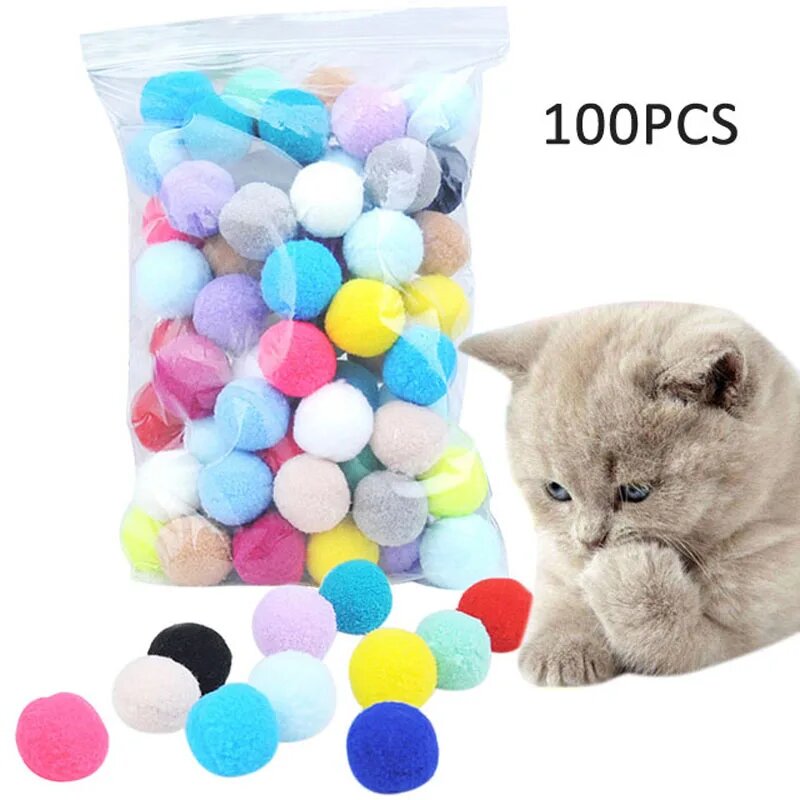 Интерактивные игрушки-катапульты DZOMNOK для кошек 100PCS ball