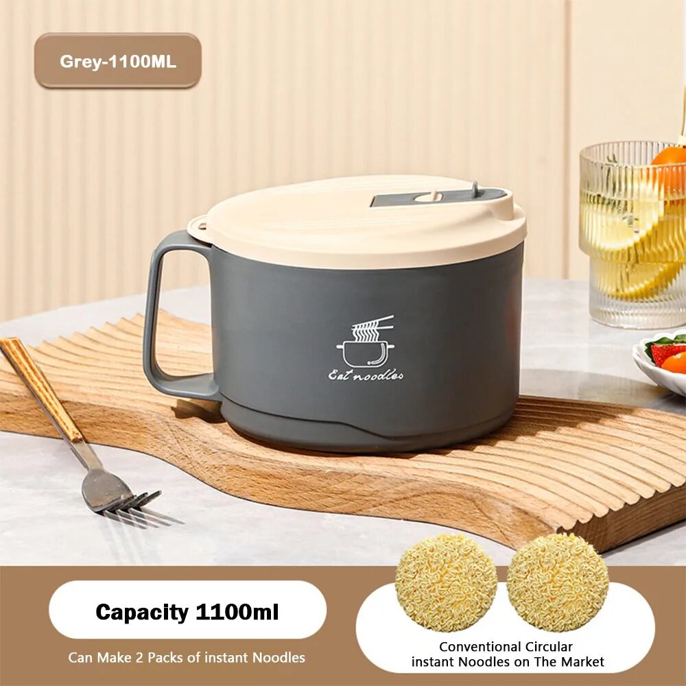 Миска для рамена из нержавеющей стали 304 1100/1700 мл Grey-1100ML