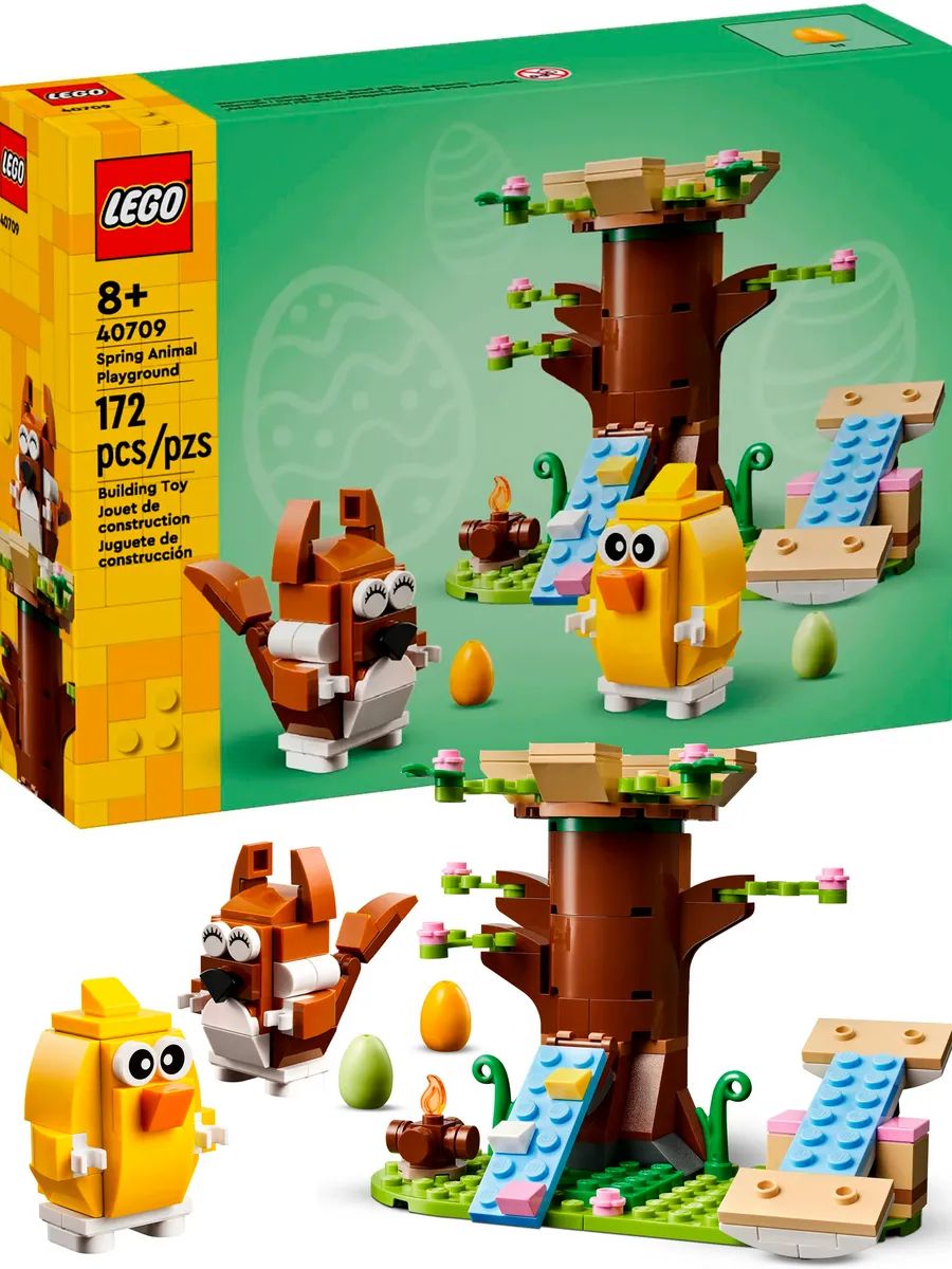 Конструктор LEGO Seasonal 40709 Весенняя игровая площадка, пасхальный набор, от 8 лет