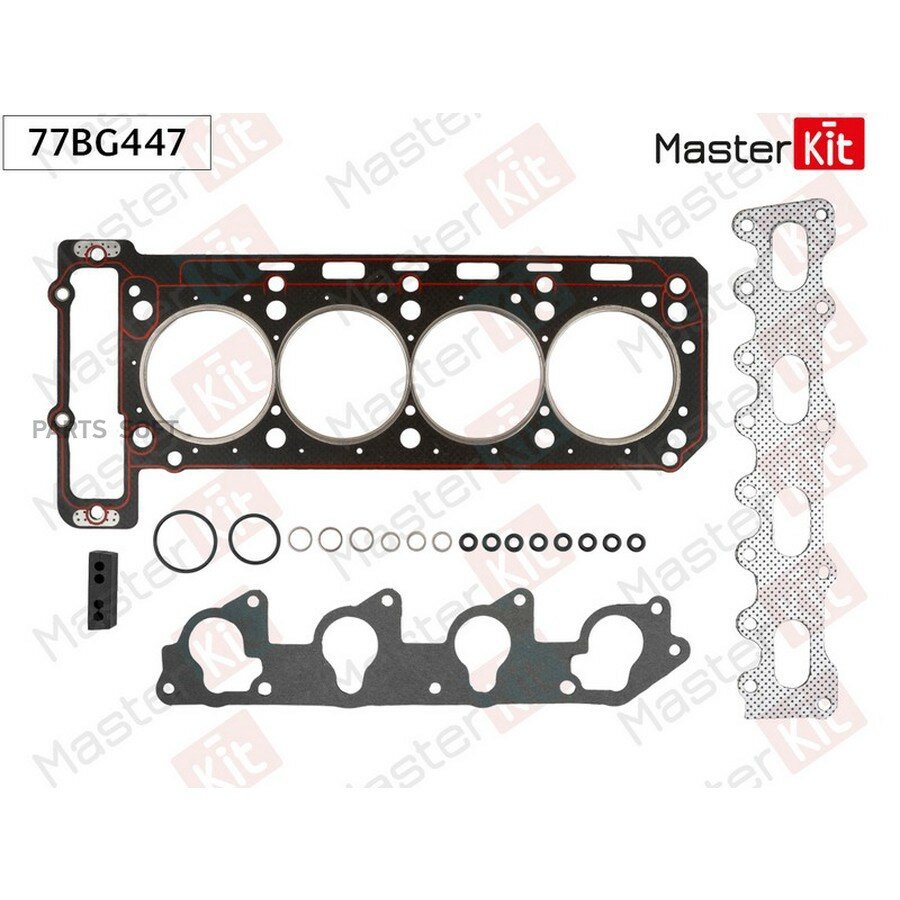 Комплект прокладок ГБЦ MB E-CLASS (W124) M 111.940 77BG447 от официального дистрибьютора, MASTERKIT, артикул 77BG447