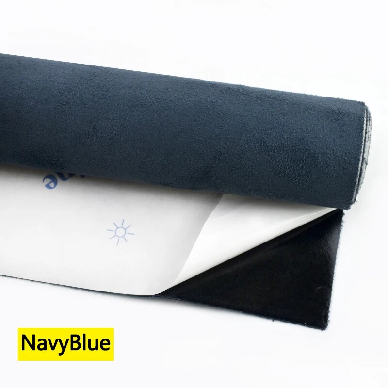 Самоотклеивающаяся замша темно-синий (NavyBlue)