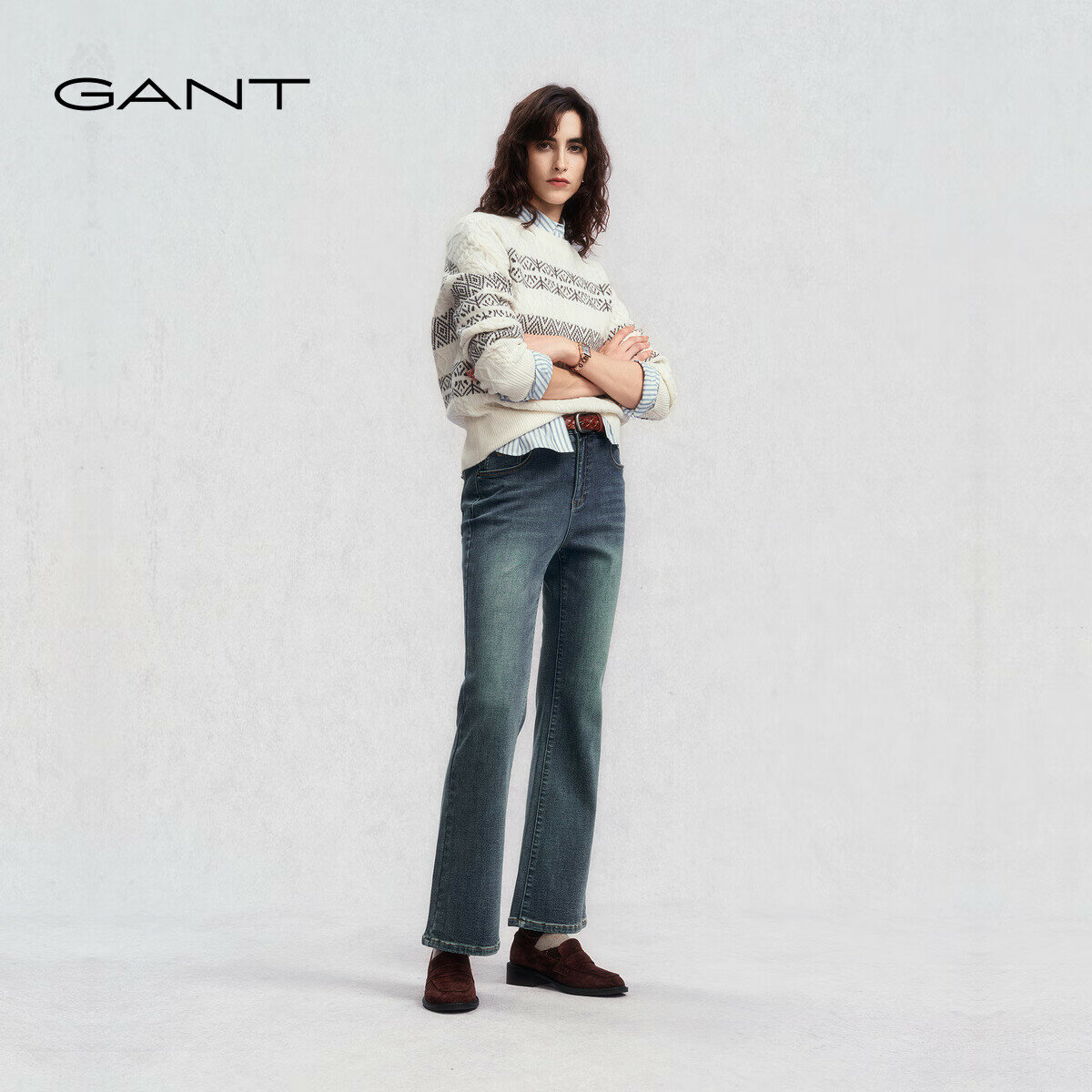 Джинсы клеш GANT