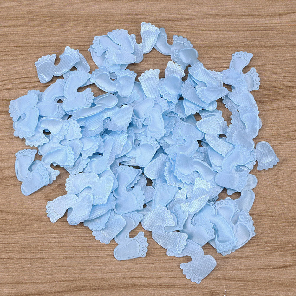 200 Штук Декоративных Аксессуаров Для Ног Творческий Декор Для Праздников И Фестивалей Сине-Голубой 3.5*2.5*0.1Cm