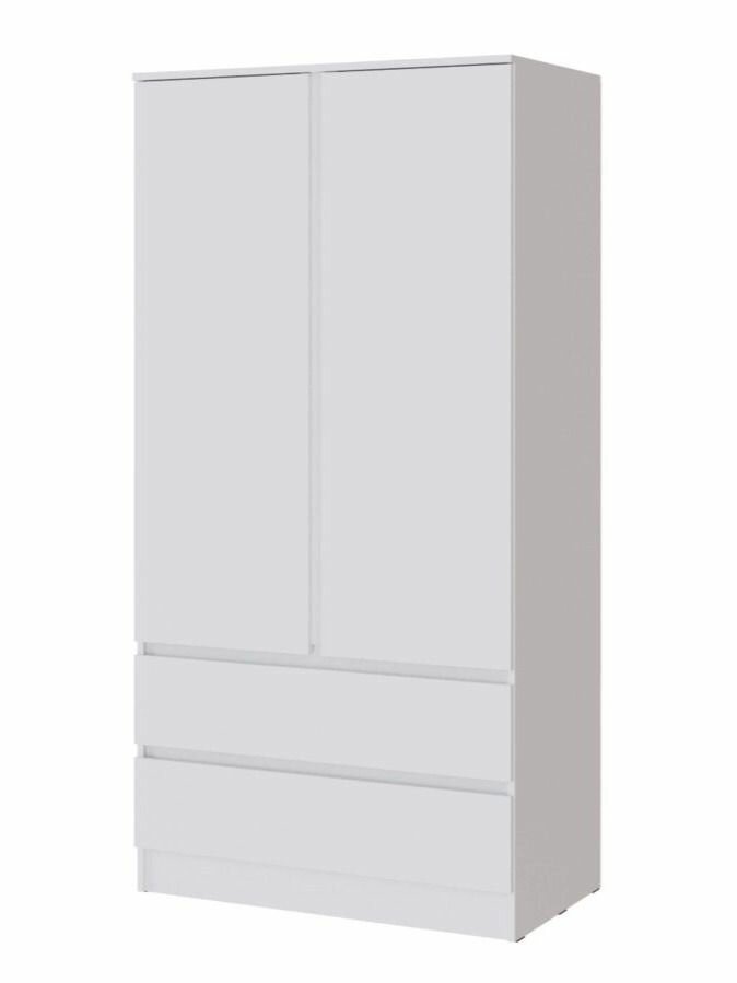 Шкаф МГШ, Гостиная Мэнкс, белый с тиснением, 2000х900х510, микон