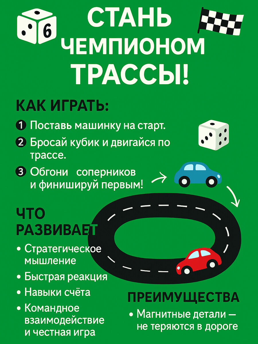Настольная игра магнитная для путешествий головоломка Бродилка Гонки — фото 1