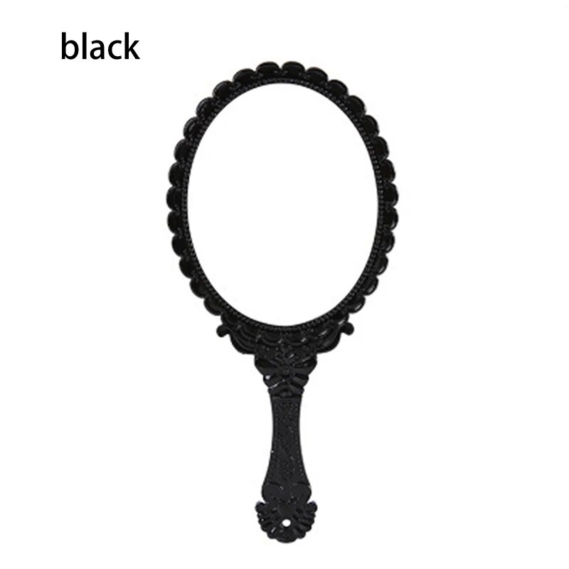 Винтажное портативное зеркало для макияжа Black