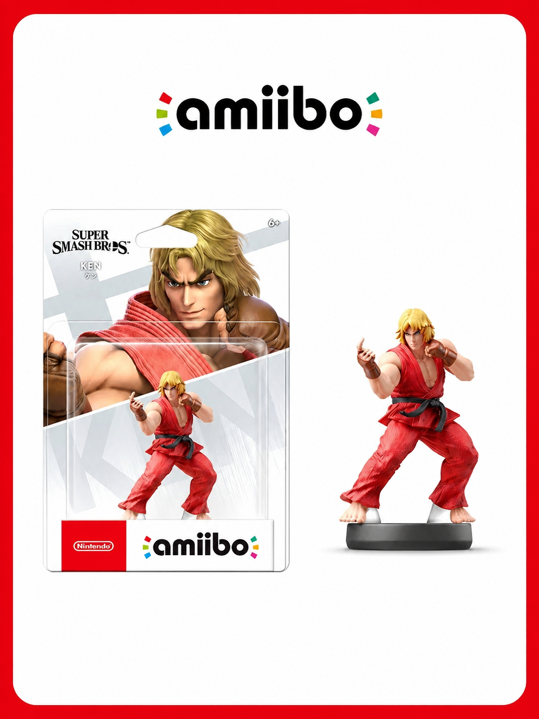 Nintendo amiibo Фигурка Кен / Ken (Super Smash Bros. Collection) Asian Version ARTSWIFT