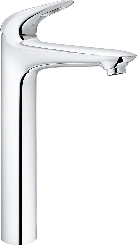 Смеситель для раковины Grohe Eurostyle New 23570003 хром, глянцевый, кран для ванной в раковину, из латуни, рычажный, с керамическим картриджем, с функцией экономии расхода