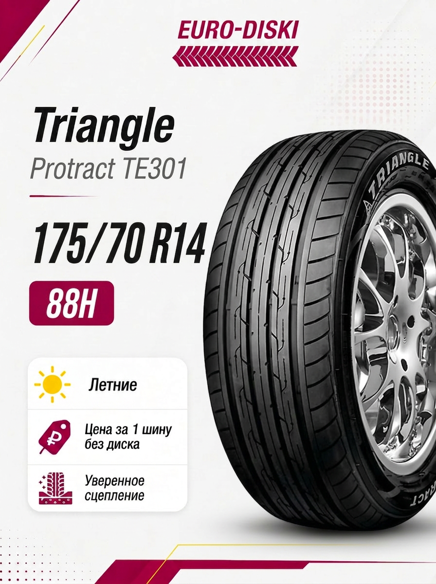 Летние шины 14/175/70 Triangle Protract TE301 88H